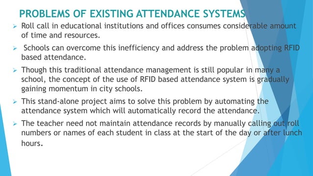 RFID attendance system | PPTX