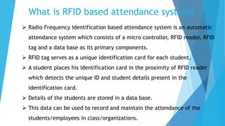RFID attendance system | PPTX