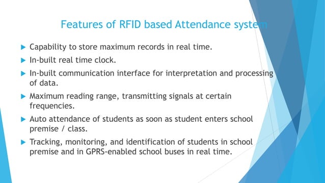 RFID attendance system | PPTX