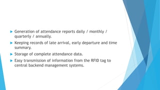RFID attendance system | PPTX