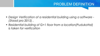 design verification of residential building | PPT