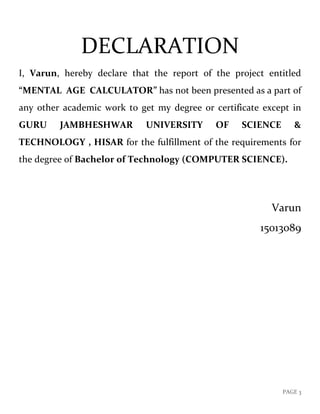 Mini project in java swing | PDF