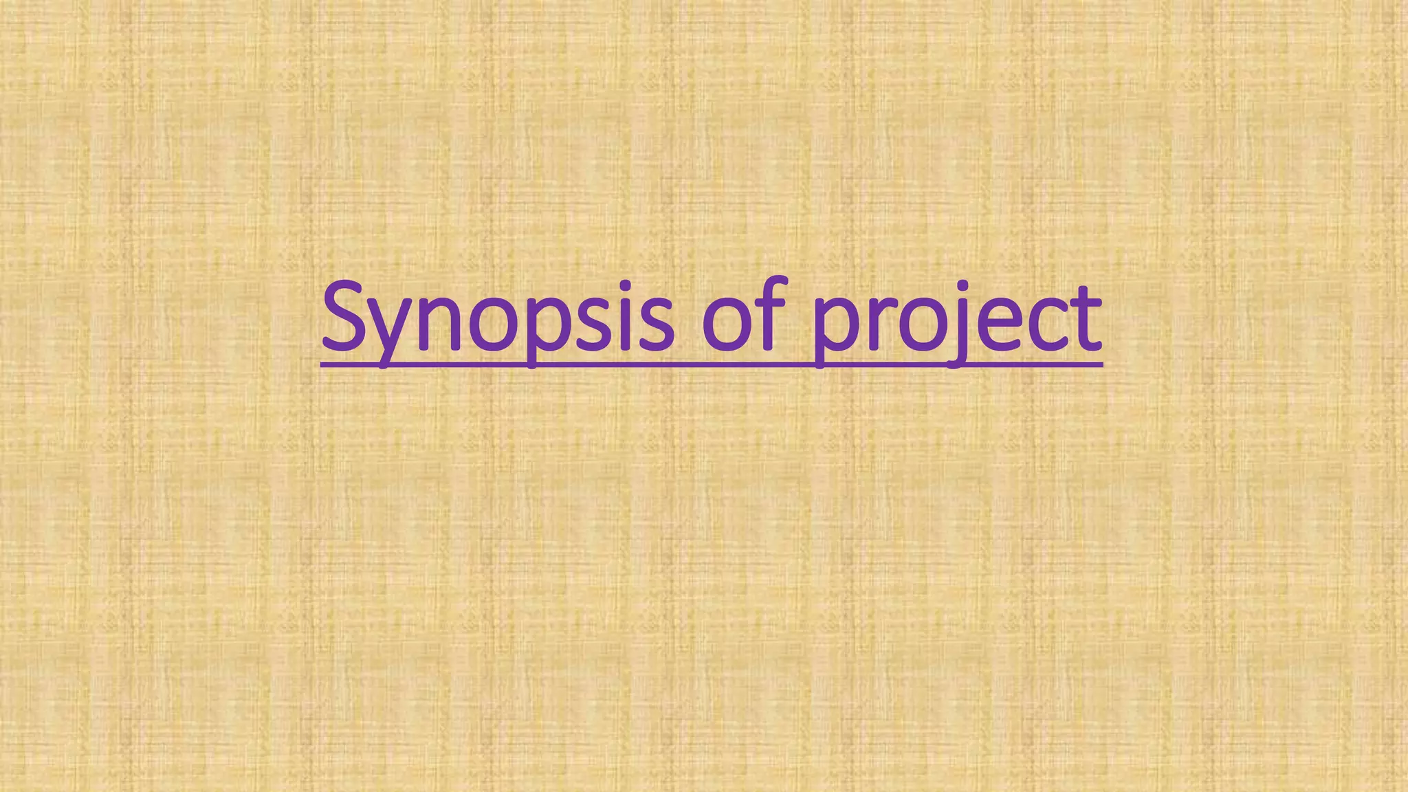 Mini Project PPT | PPTX