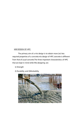 HIGH PERFORMANCE CONCRETE | DOCX