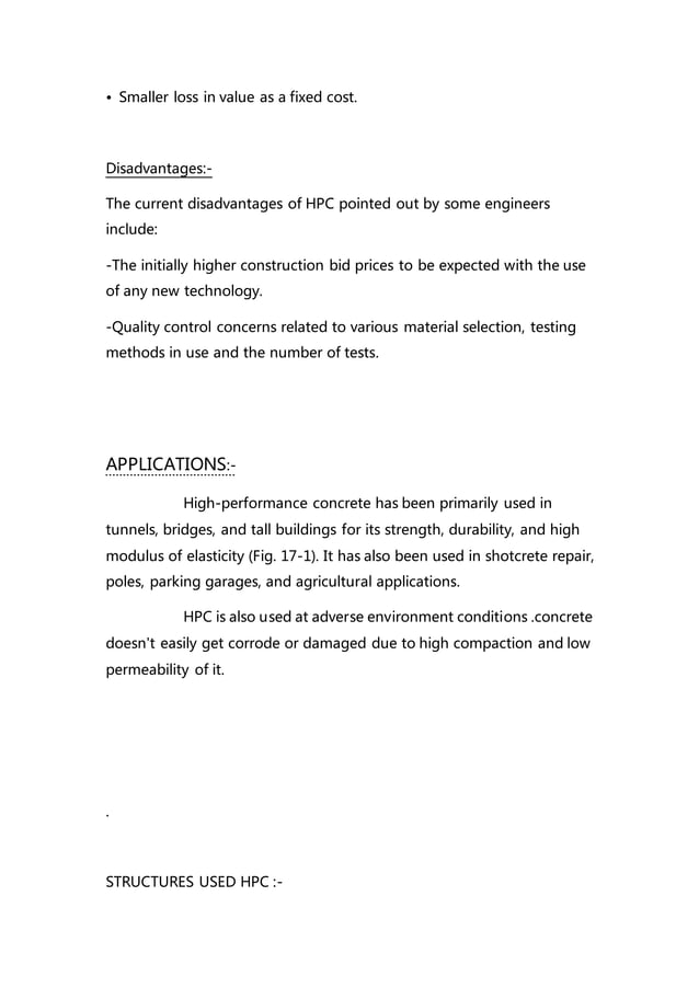 HIGH PERFORMANCE CONCRETE | DOCX