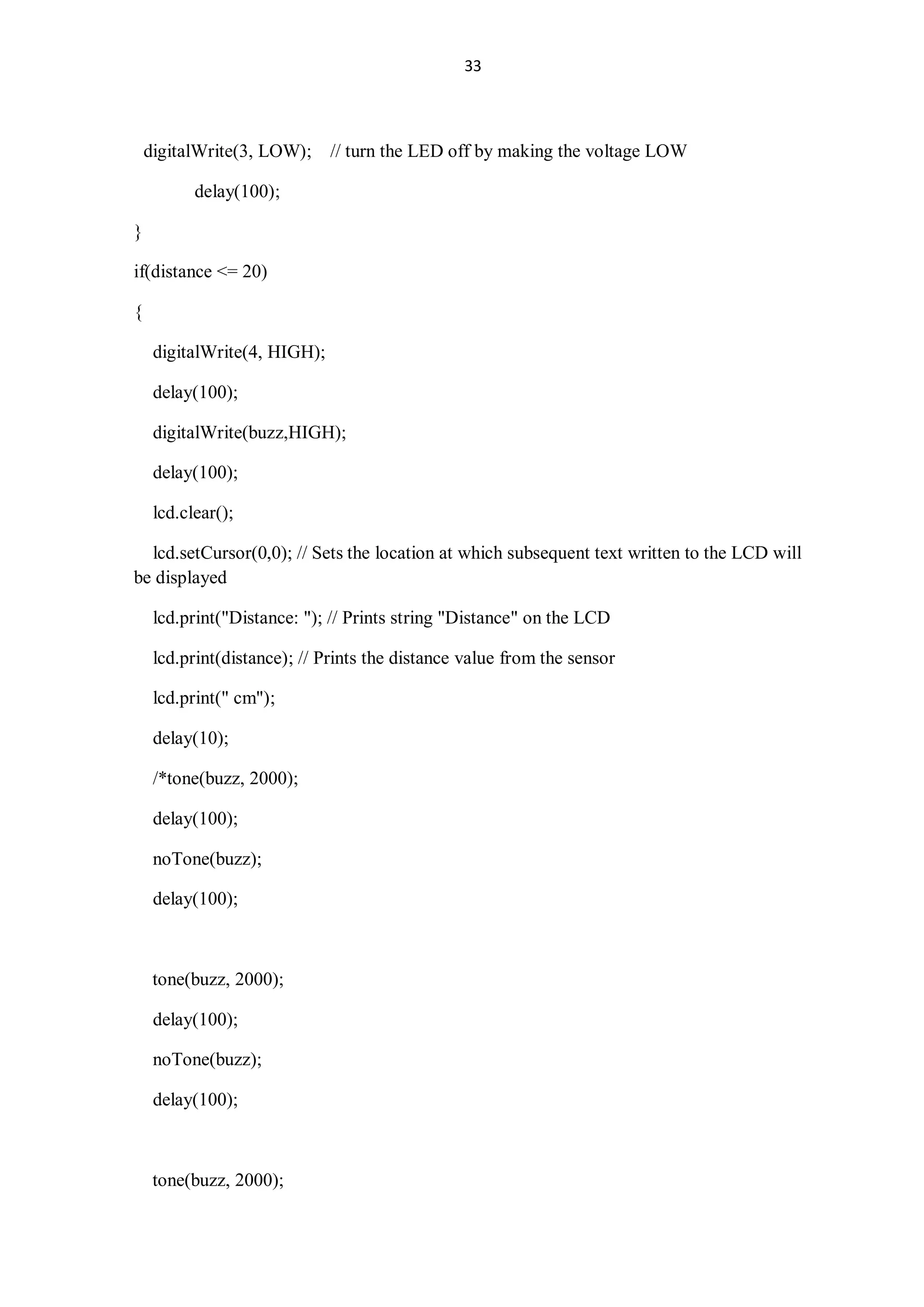 Arduino Based Collision Prevention Warning System | PDF