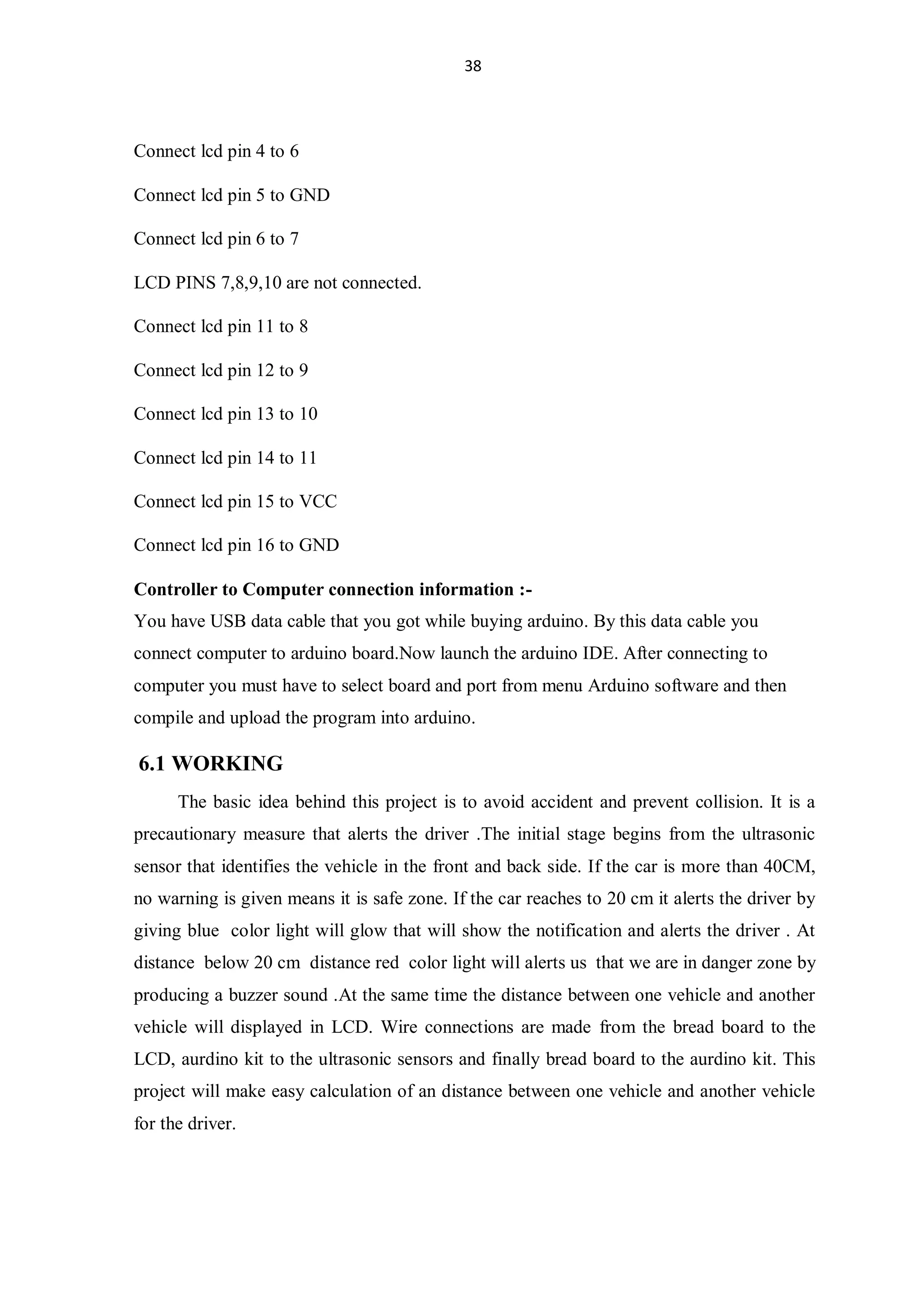Arduino Based Collision Prevention Warning System | PDF