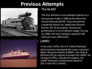 Mini project Jet Engine Powered Locomotive | PPT