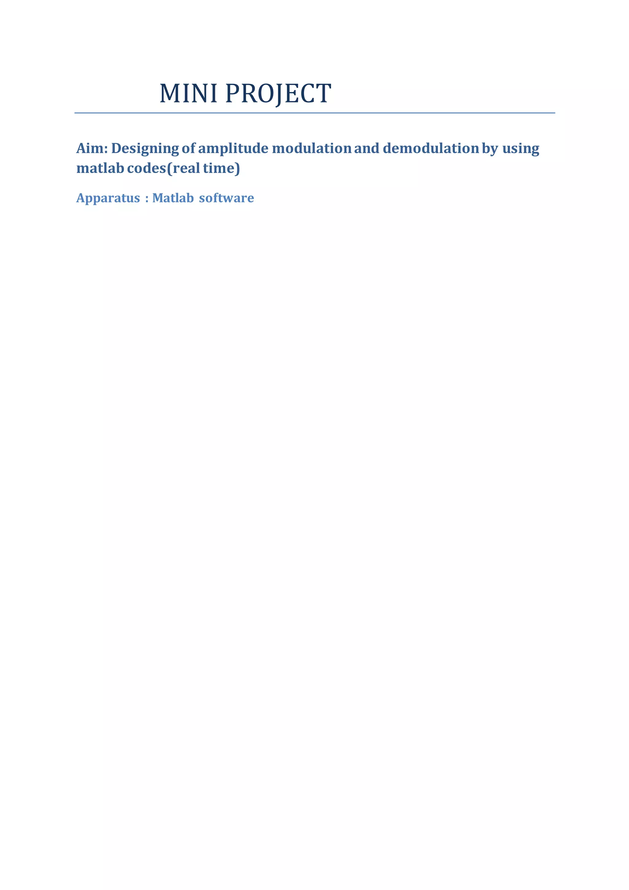 Mini project | DOCX
