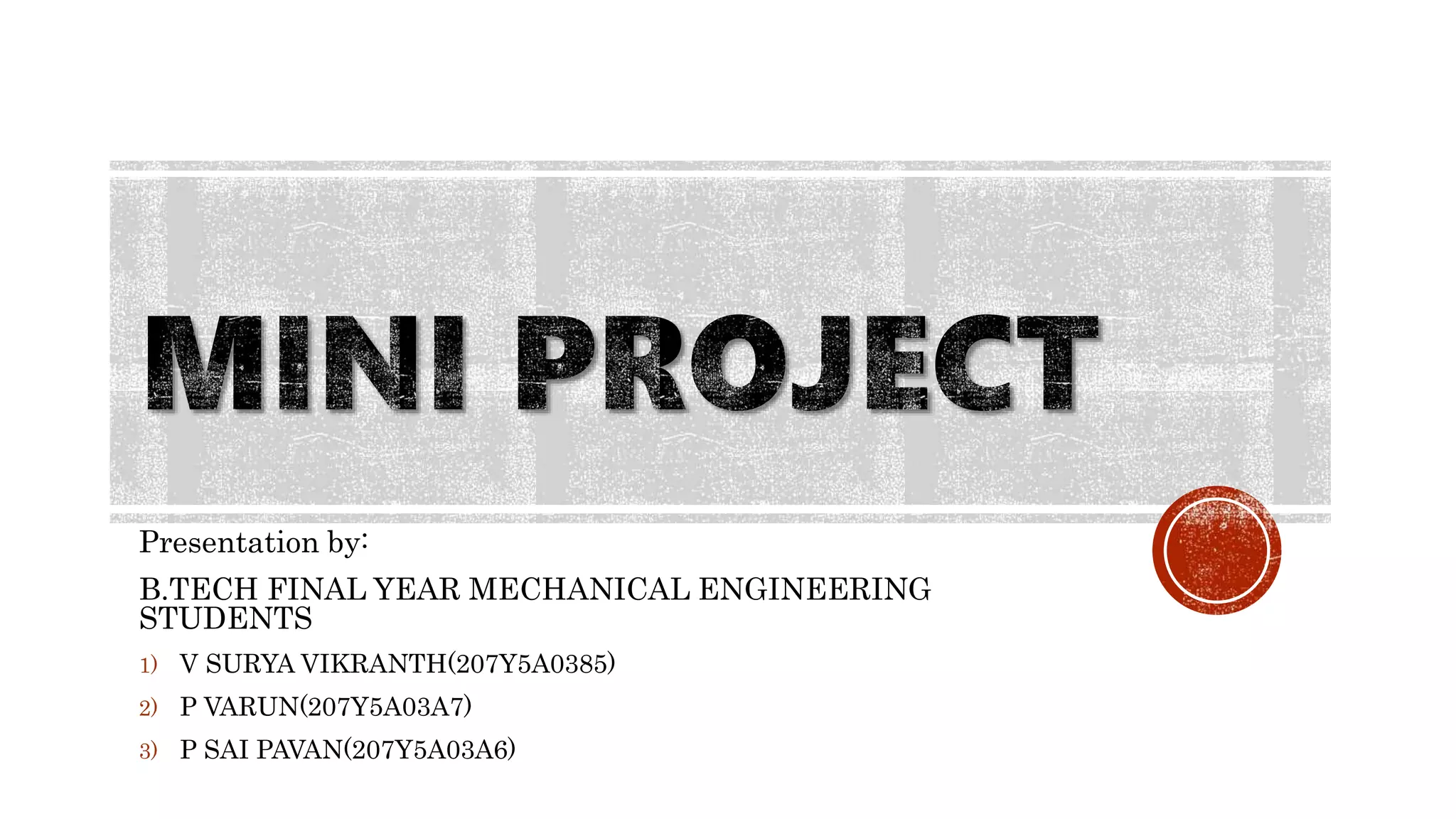 5 Speed gear box mechanism.pptx