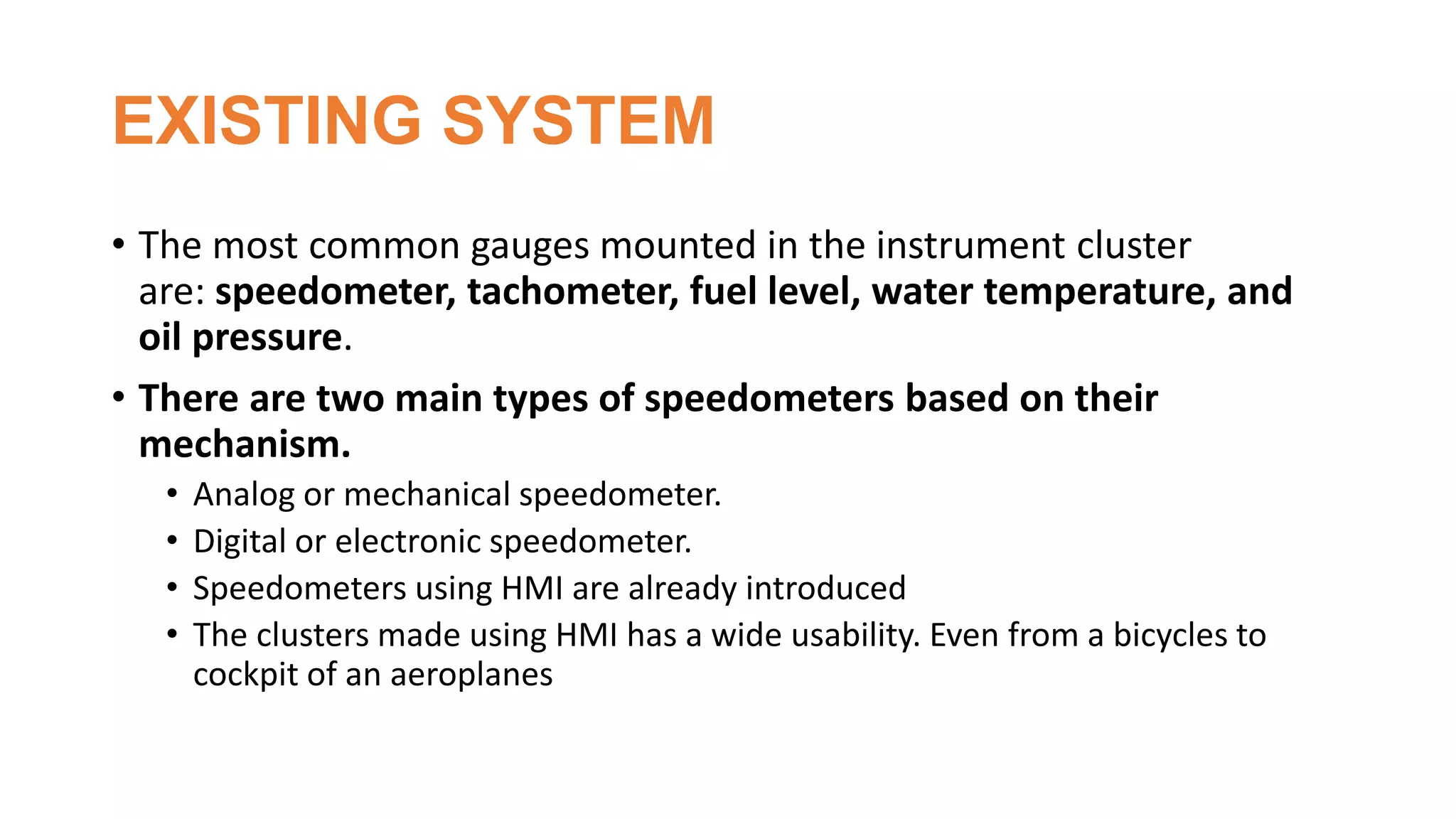 speedometer using hmi cluster.pptx | Computing | Technology & Computing