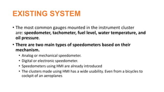 speedometer using hmi cluster.pptx | Computing | Technology & Computing