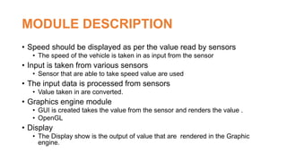 speedometer using hmi cluster.pptx | Computing | Technology & Computing