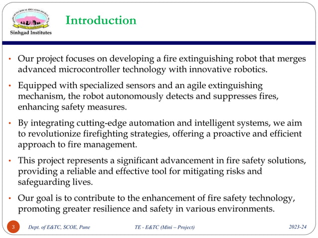 Mini Project for fire extuingusher based on pic microcontroller .pptx | Robotics | Technology ...