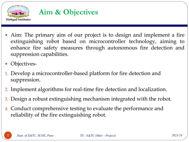 Mini Project for fire extuingusher based on pic microcontroller .pptx | Robotics | Technology ...