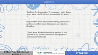 Iot based early flood detection and avoidance of engineering | PPTX