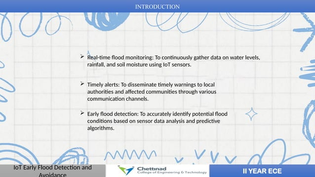 Iot based early flood detection and avoidance of engineering | PPTX
