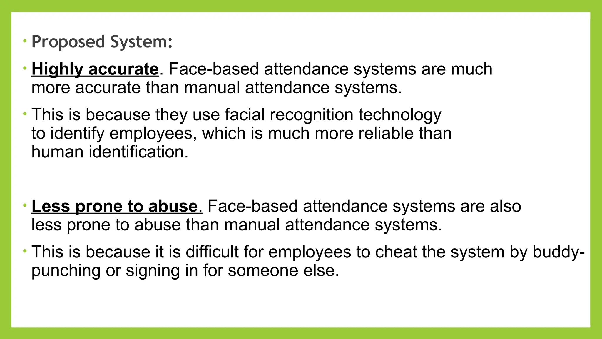 Face attendance Recognition System using Machine Learning | PPT