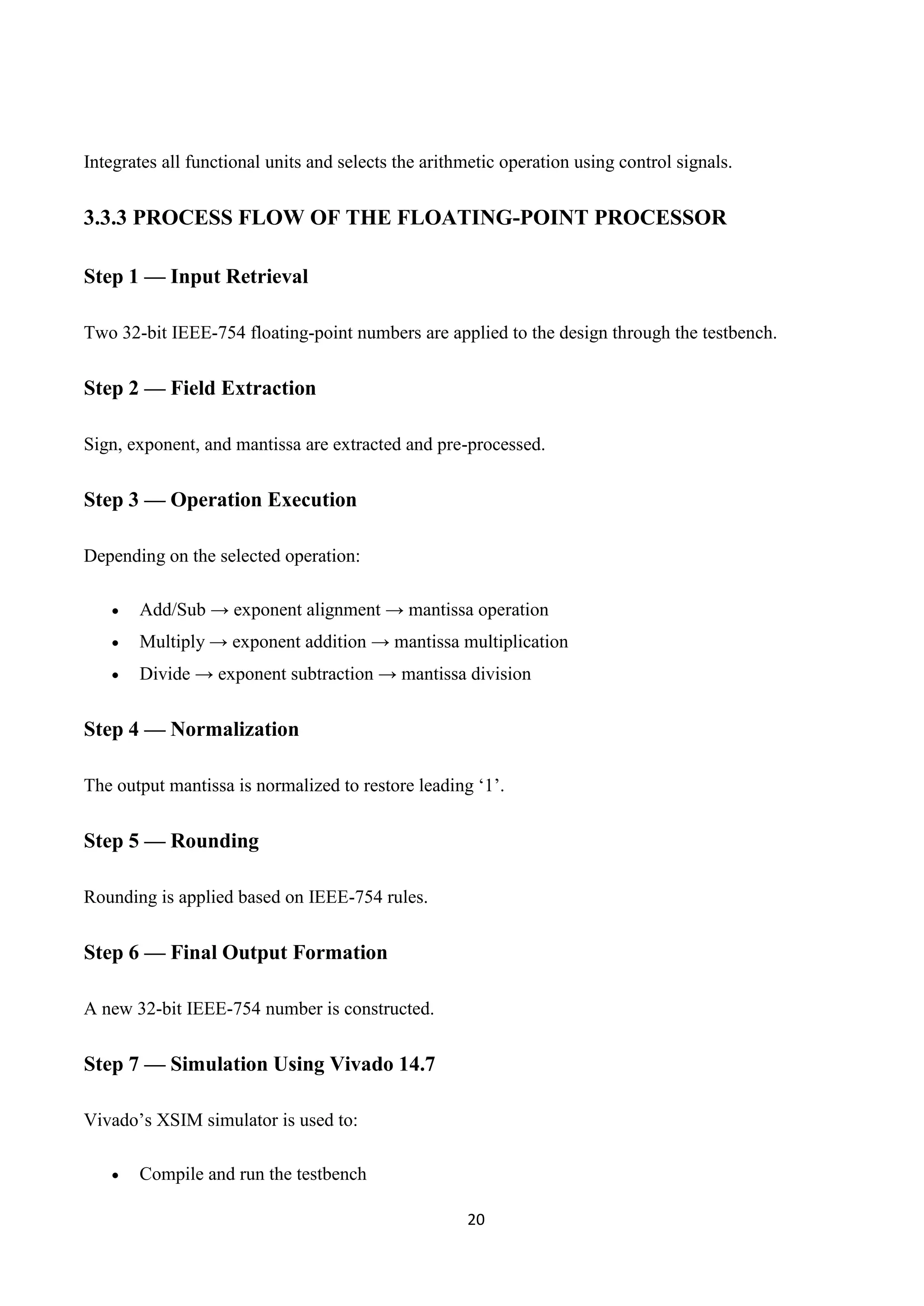 Design and implementation of floating point processor | PDF