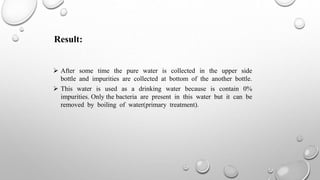 Low Cost Solar Waste Water Treatment | PPTX