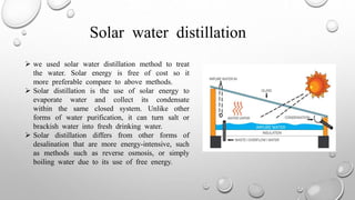 Low Cost Solar Waste Water Treatment | PPTX