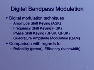Mini Project Communication Link Simulation Digital Modulation Techniques Lecture | PPT