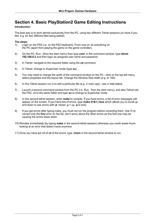 Mini Project- Game Hardware Development | DOC | Operating Systems ...