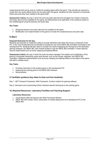 Mini Project- Games Development For The Desktop Pc And Dedicated Gaming ...