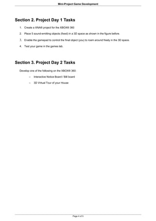 Mini Project- Games Development For The Desktop Pc And Dedicated Gaming ...
