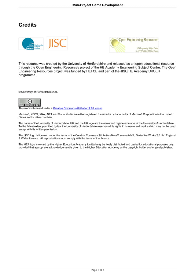 Mini Project- Games Development For The Desktop Pc And Dedicated Gaming ...