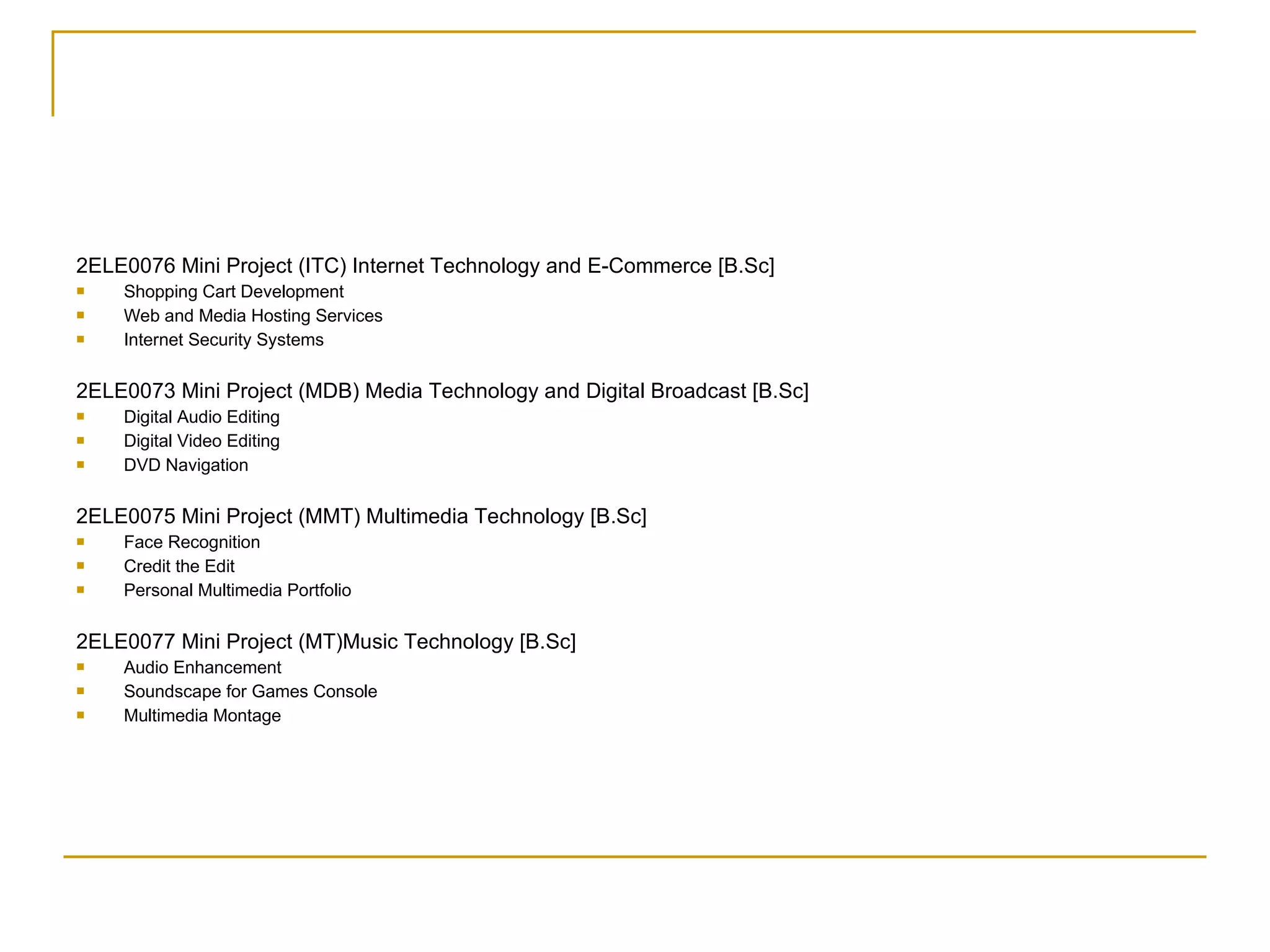 Mini Project- Introductory Presentation | PPT