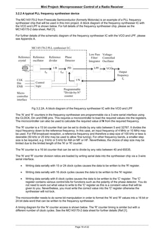 Mini Project- Microprocessor Control Of A Radio Receiver | DOC ...