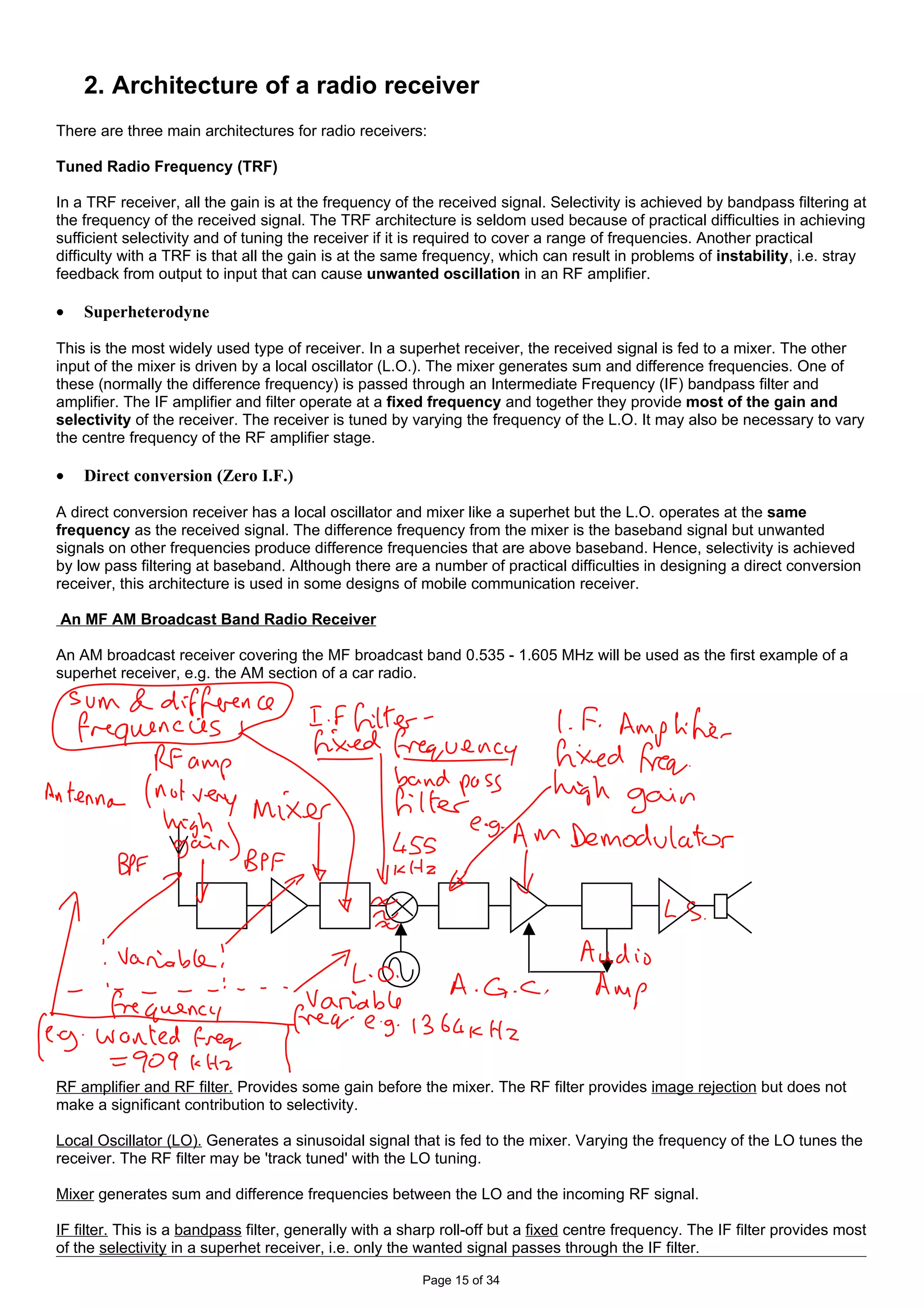 Mini Project- Radio Receiver Design | DOC