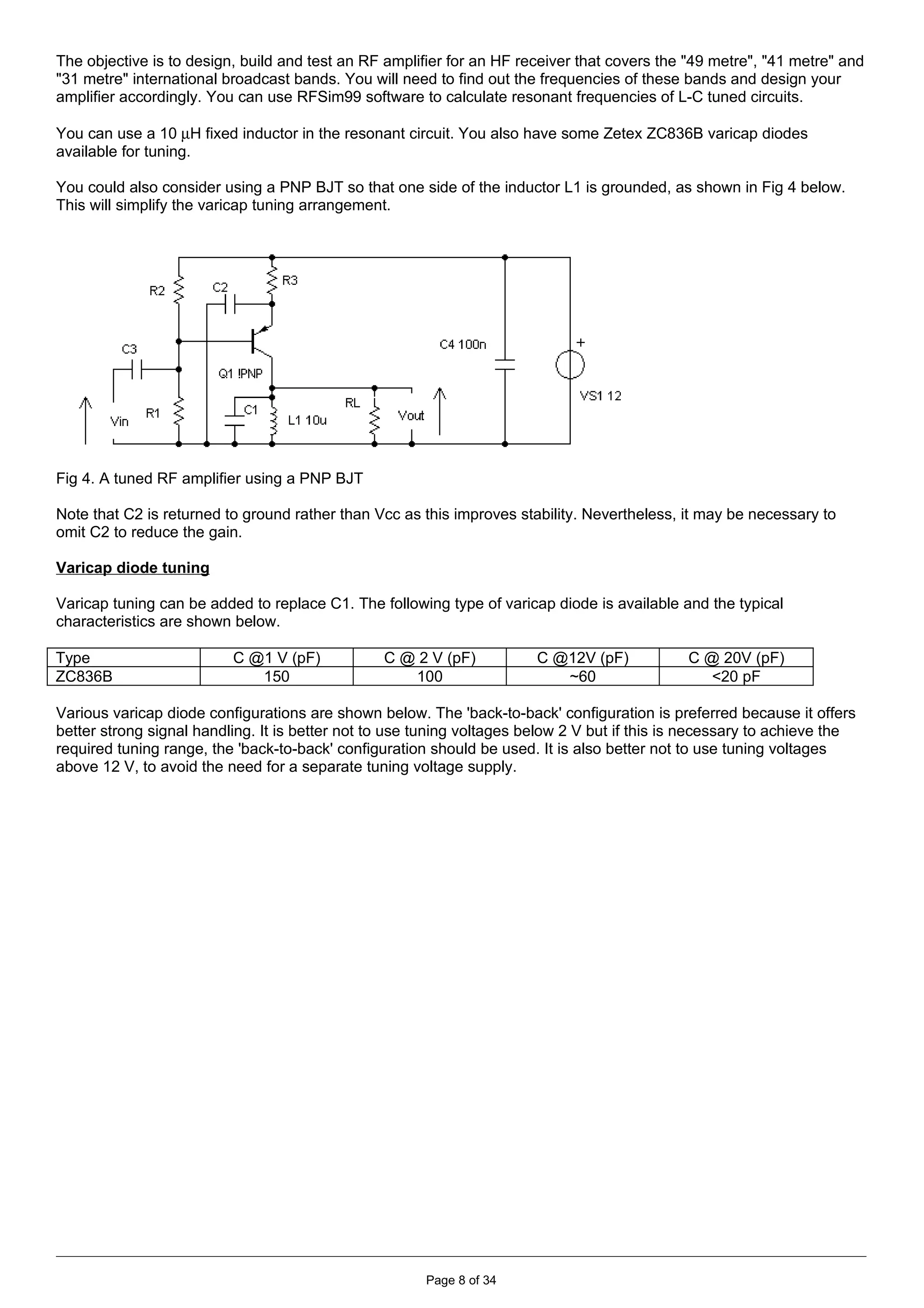 Mini Project- Radio Receiver Design | DOC