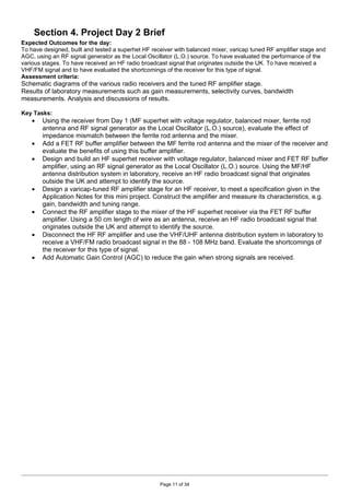 Mini Project- Radio Receiver Design | DOC