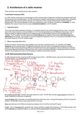 Mini Project- Radio Receiver Design | DOC