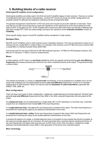 Mini Project- Radio Receiver Design | DOC