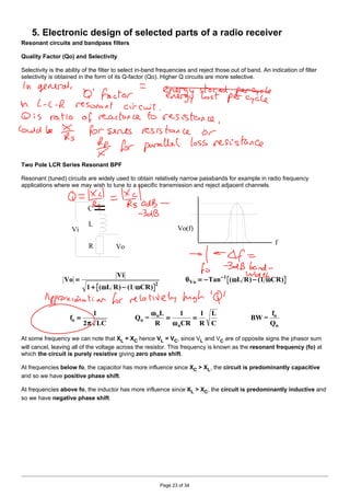 Mini Project- Radio Receiver Design | DOC
