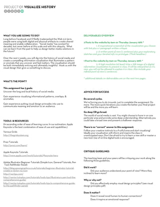 Visual Design Project Brief | PDF | Social Networking | Internet