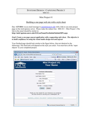 SYSTEMS DESIGN / CAPSTONE PROJECT | PDF