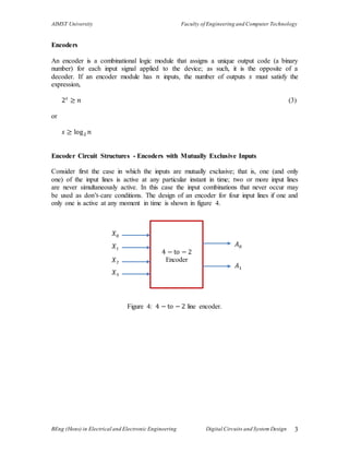 Mini Project 1 - 2-to-4 Decoder with Enable Input E and 4-to-2 Line ...