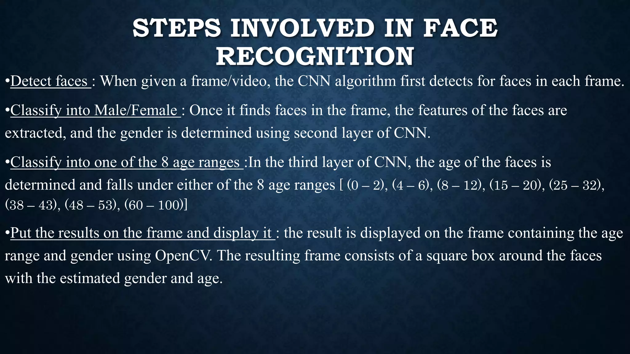 Human Age And Gender Detection Pptx