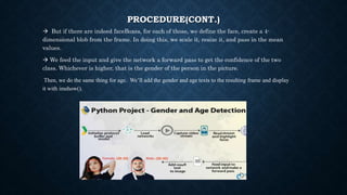 Human age and gender Detection | PPTX