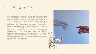 Real time Sign language gesture recognition | PPT