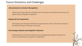 Real time Sign language gesture recognition | PPT