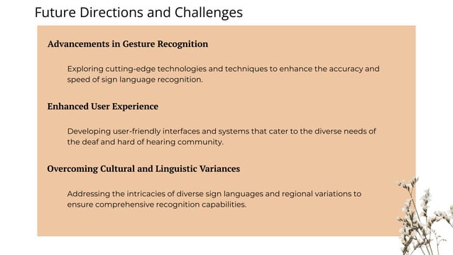 Real time Sign language gesture recognition | PPT