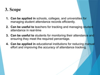 Mini Project PPT TOPIC- STUDENT MANAGEMENT SYSTEM | PPTX