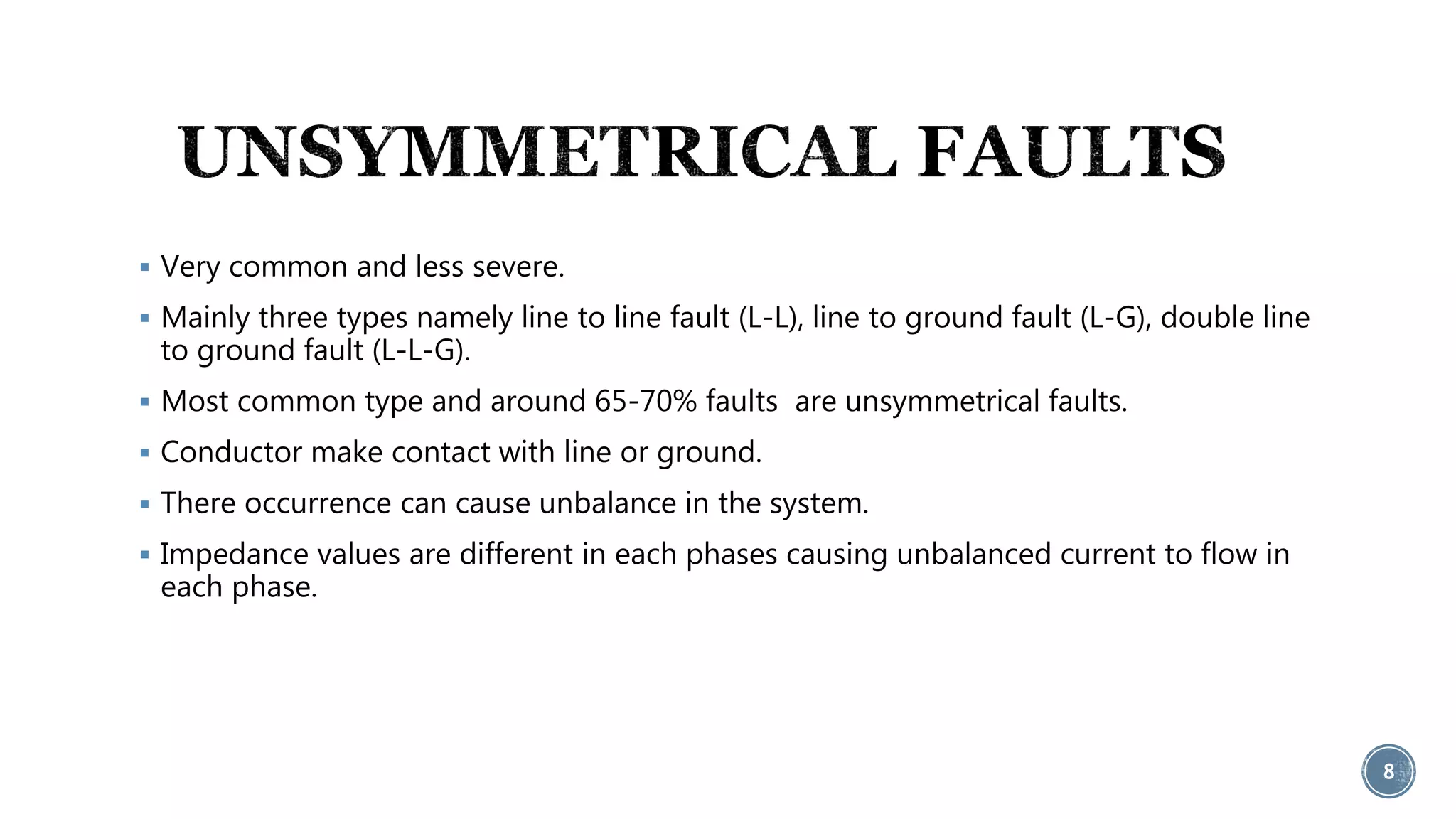 Power System Faults and Protection System | PPTX