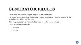 Power System Faults and Protection System | PPTX