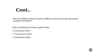Power System Faults and Protection System | PPTX